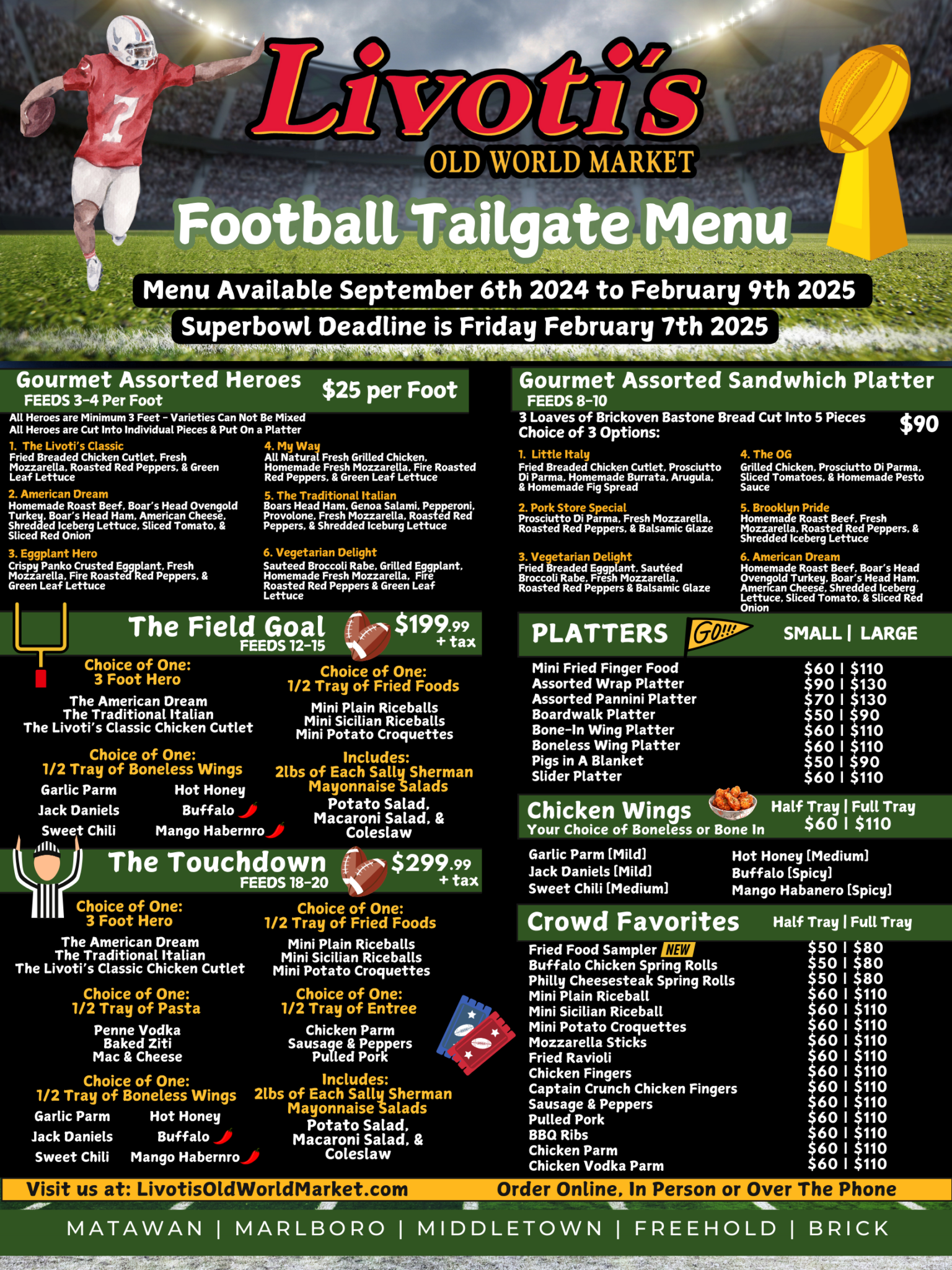 Gourmet Italian Catering in NJ | Livoti’s Old World Market