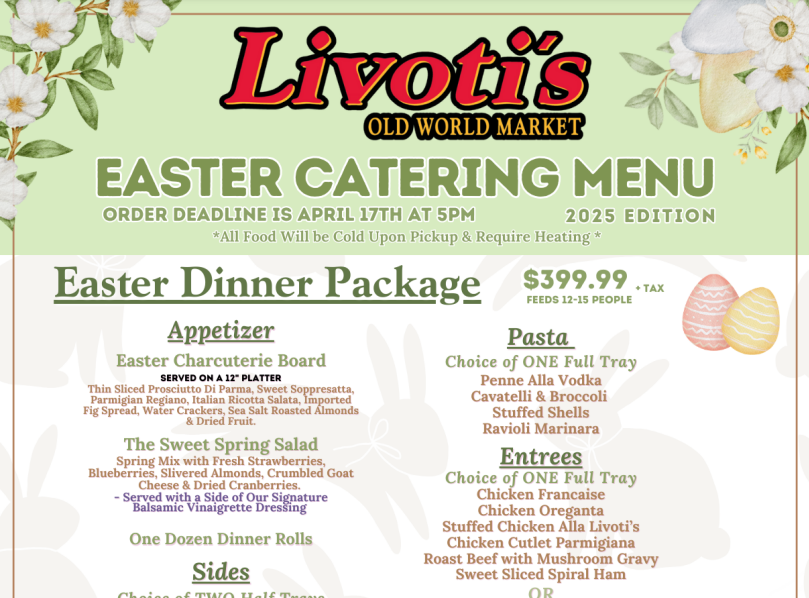 Gourmet Italian Catering in NJ | Livoti’s Old World Market